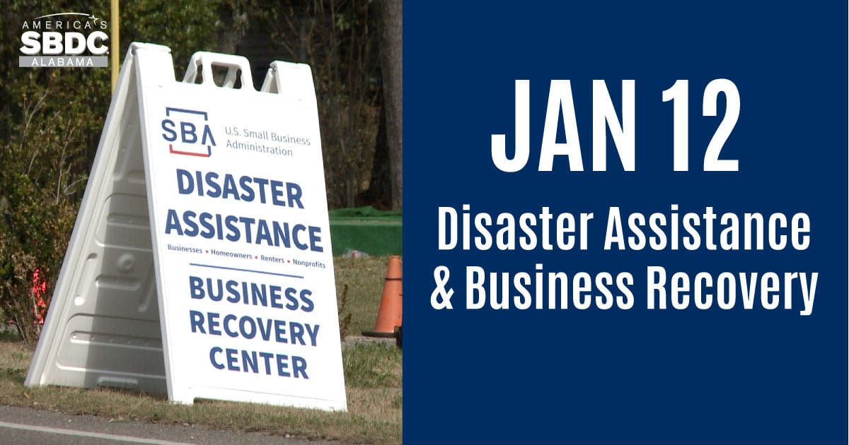 SBA Disaster Assistance - Tornado Damage January 2023 - Alabama Small ...